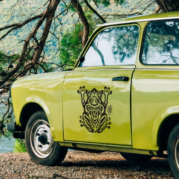 Sticker “The Camper Frog Variation – Lowbrow Traveler Edition”